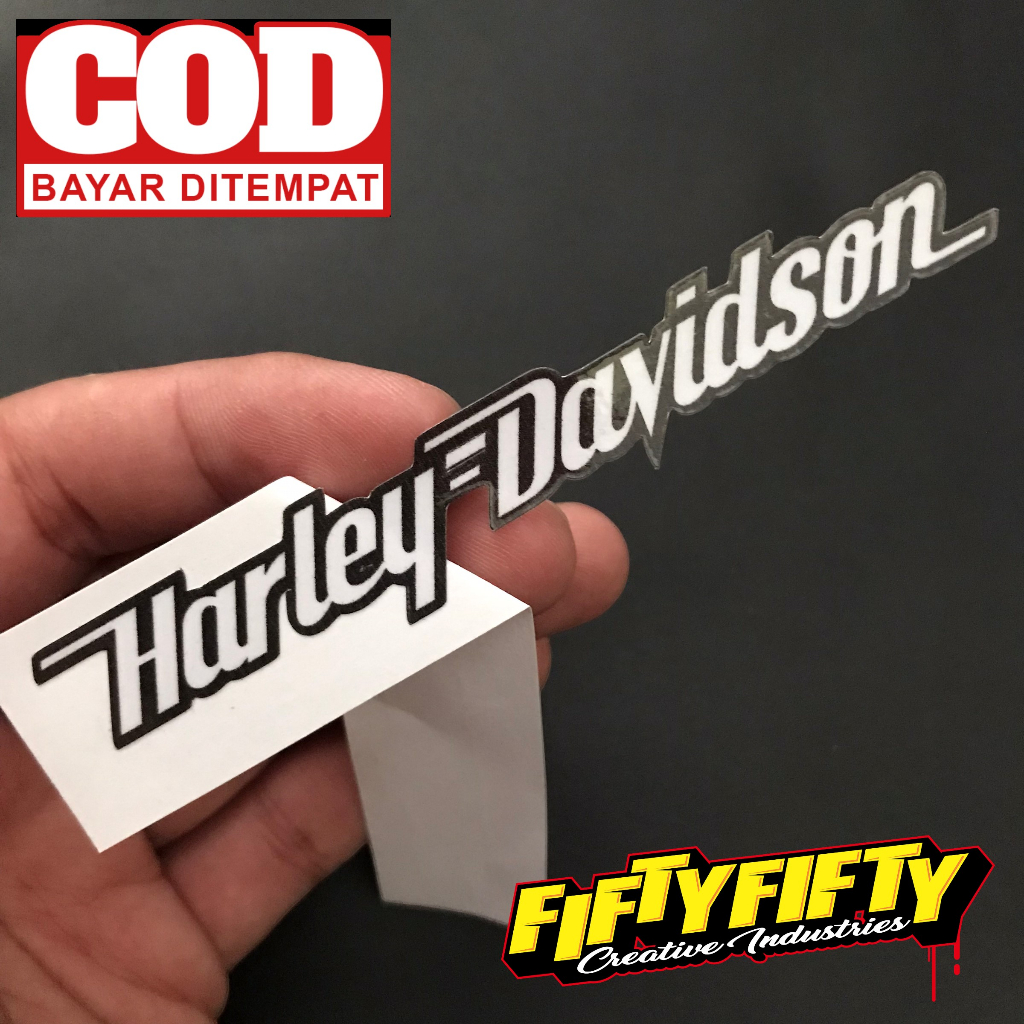 HARLEY DAVIDSON Cut Print Sticker Glossy Lamination Printing Sticker ...