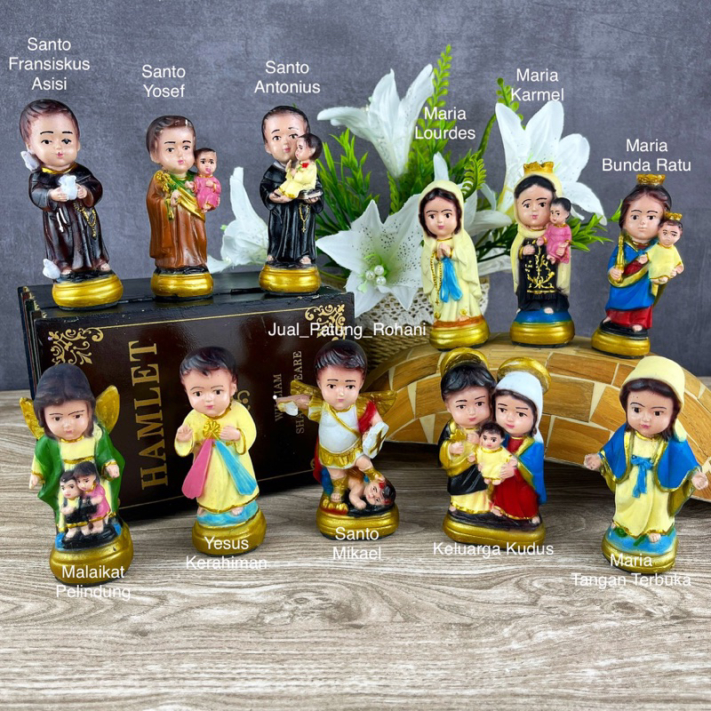 Statue of Mary Jesus Santo Chibi 10 cm | Shopee Malaysia
