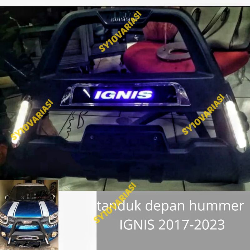 Front horn front bumper Suzuki Ignis 2017 2020 20223 Hummer with led ...