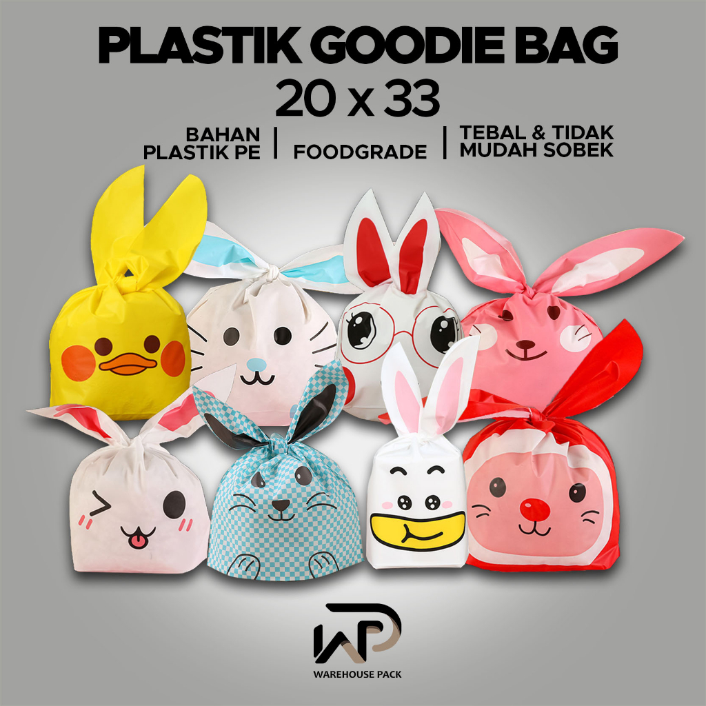 (10Pcs) Plastic Goodie Bag Medium Character 20x33 | Souvenir Character ...