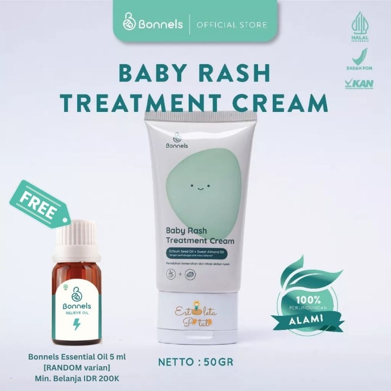 Bonnels Baby Rash Treatment Cream - Helps Overcome Diaper Rashes, Milk ...