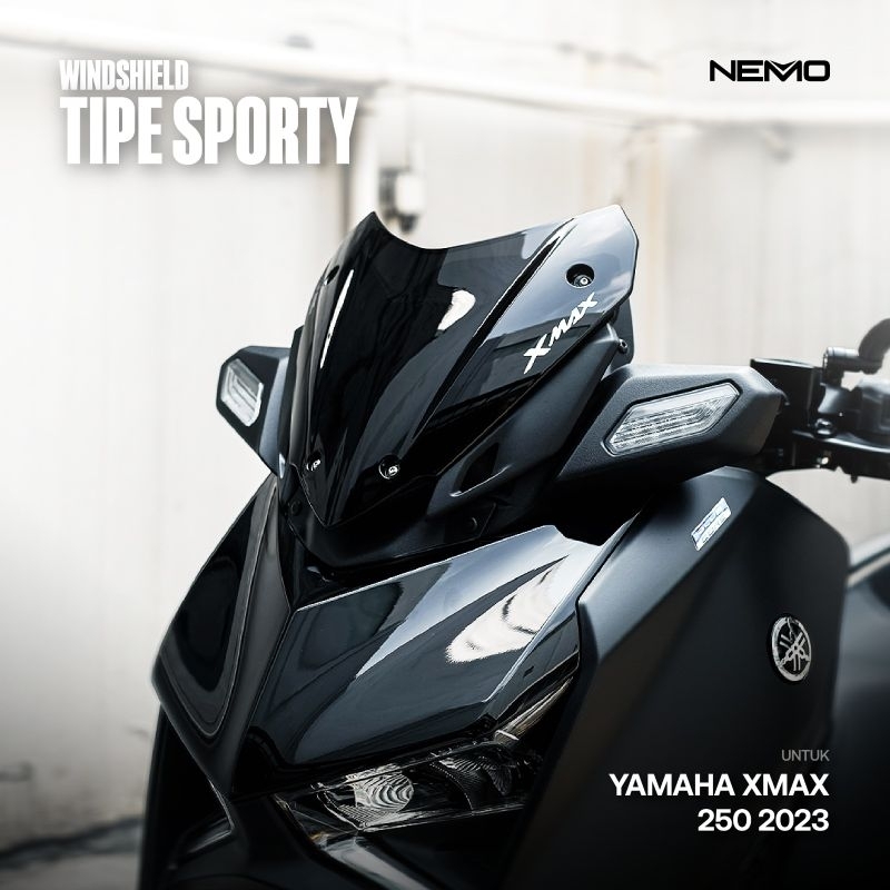 Windshield Visor Yamaha Xmax New 2023 Connected Nemo | Shopee Malaysia