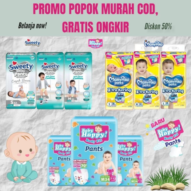 Pampers MAMY TREE PANTS XTRA DRY/ S /M /L/XL/ XXL Price/Pak | Shopee ...