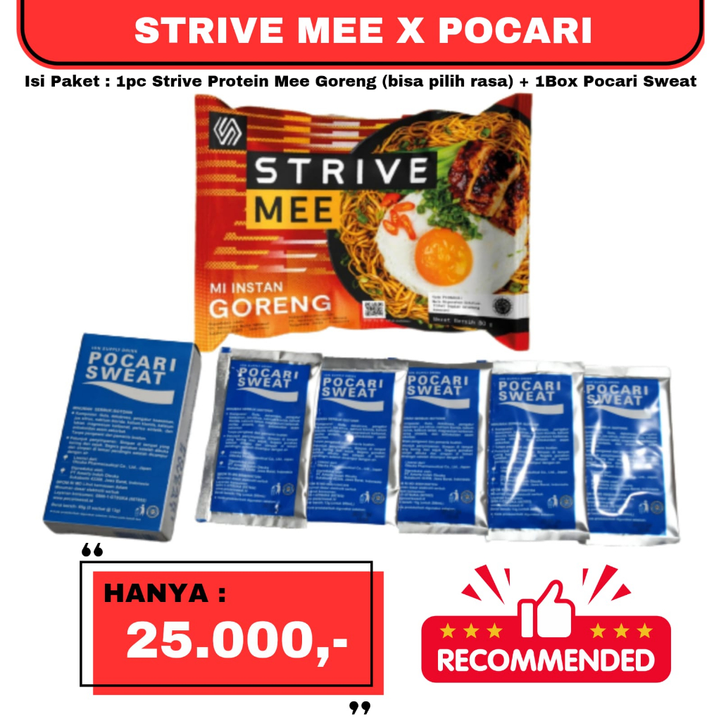 Hangermedal Special Bundle Nutrition Saving Package Strive Mee X Pocari Sweat | Shopee Malaysia