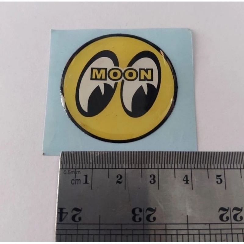 Mooneyes 3D Resin Timbil Sticker 4cm Lycal Flexible Moon Eyes | Shopee Malaysia