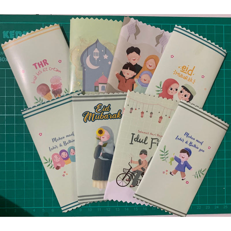 HIJAU Vanillabeekids | Green Eid Envelope | Angpau | Eid Envelope ...