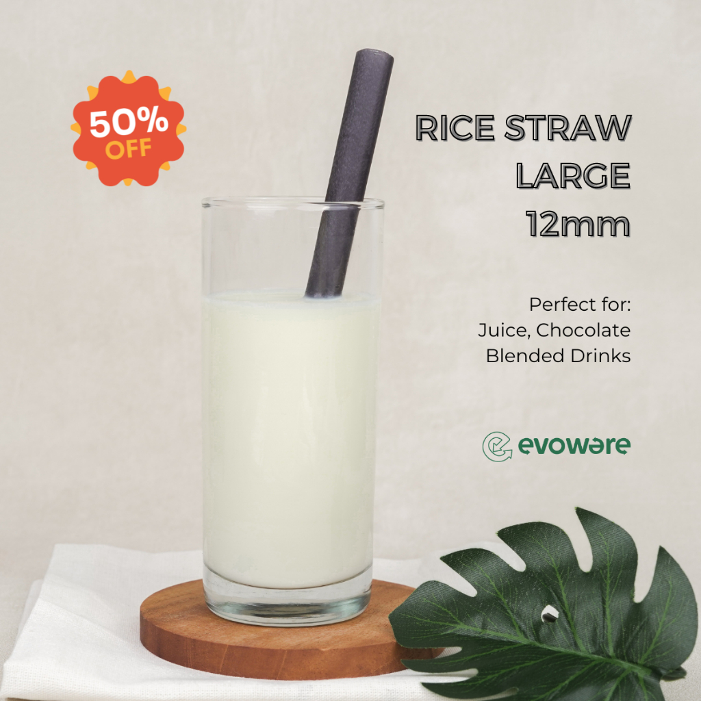 Edible Rice Straw - 12 mm (Edible Eco-Friendly Rice Straw / Replacement Plastic Straw) | Shopee ...