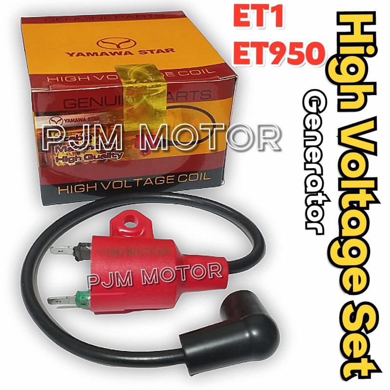 MESIN MERAH Et950 high voltage set Coil cdi 2 Stroke Generator Engine ...
