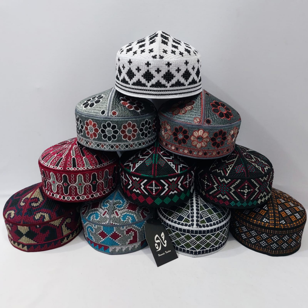 Peci PAKISTAN HAMADA Exclusive BOX PACKAGING / Full Embroidered Peci ...