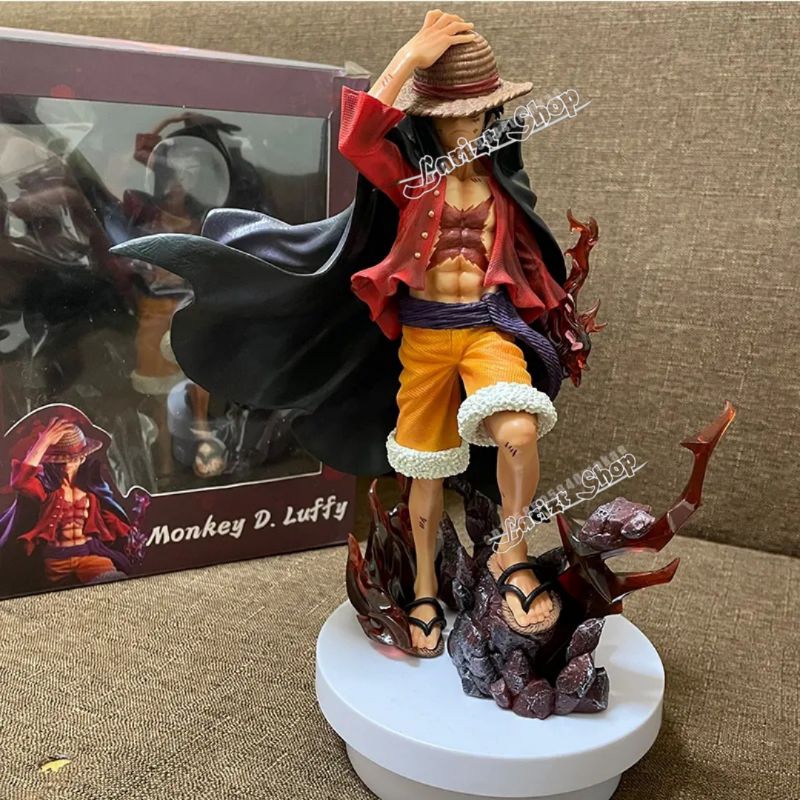 One Piece Monkey D Luffy Battle Statue Figure Anime Display | Shopee ...