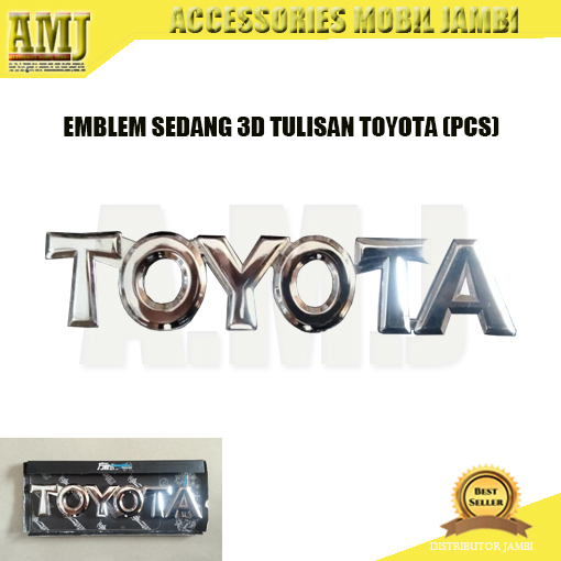 Toyota WRITING 3D MEDIUM EMBLEM (PCS) | Shopee Malaysia