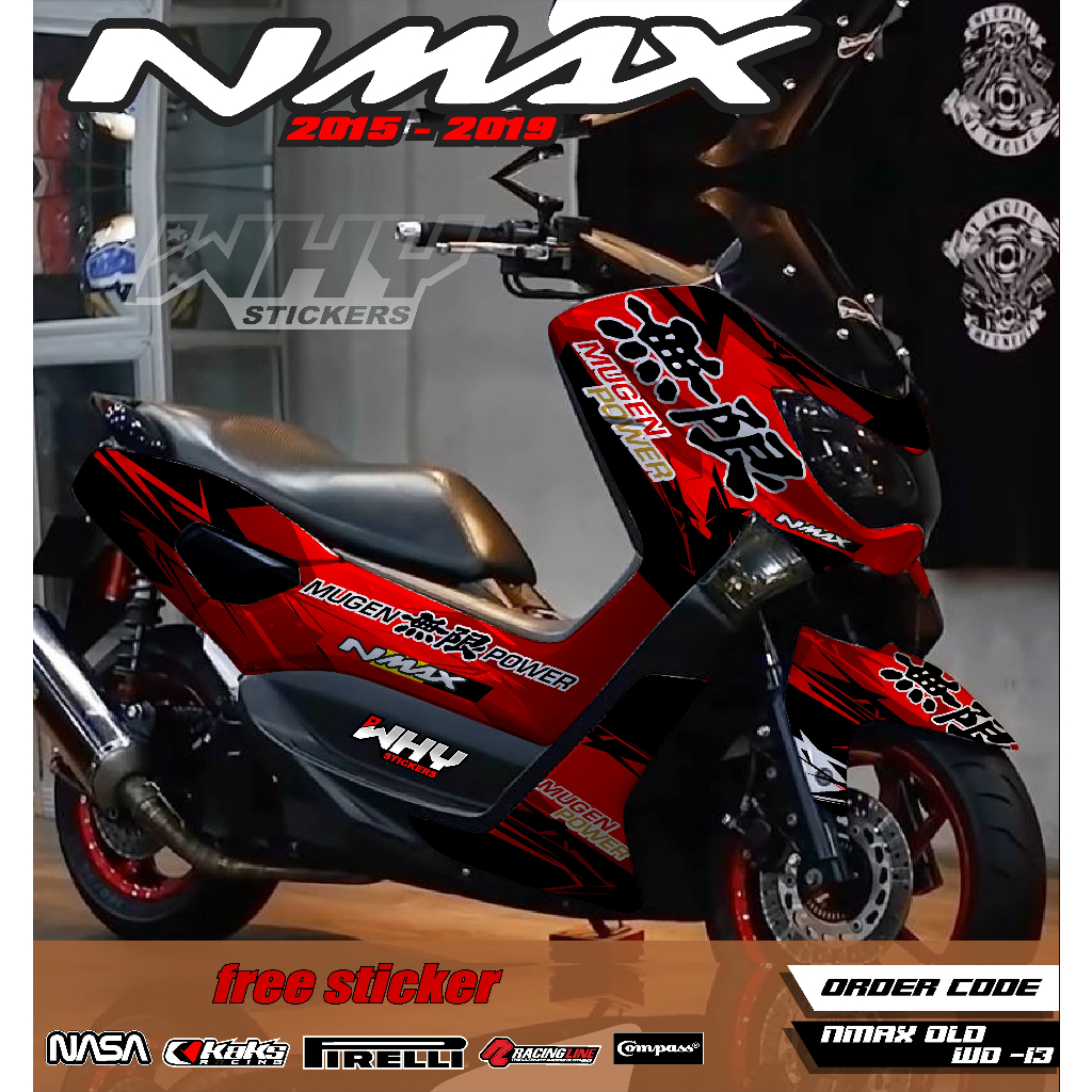 Decal Sticker Yamaha Nmax Lama 2015 2016 2017 2018 2019 Fullbody Dekal ...