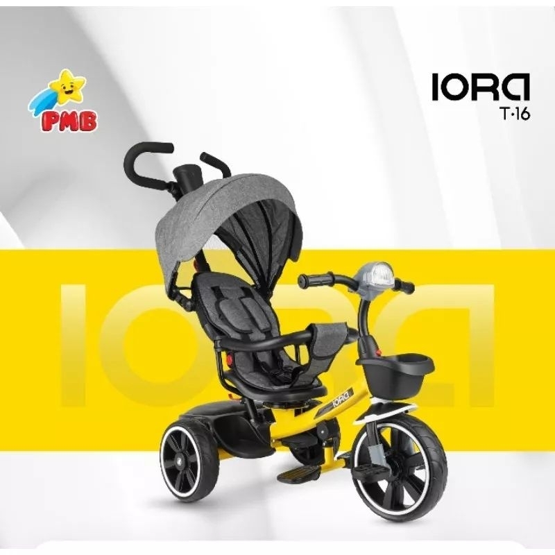 Pmb IORA T16 Tricycle 3-wheeled bicycle with a reclining seat for a bmx ...