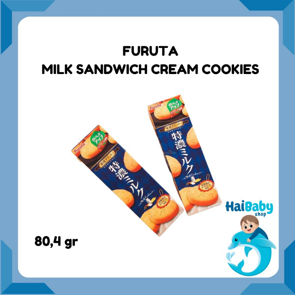 Furuta Rich Milk Cookies - Japanese Hokkaido Milk Biscuits 80,4 gr ...