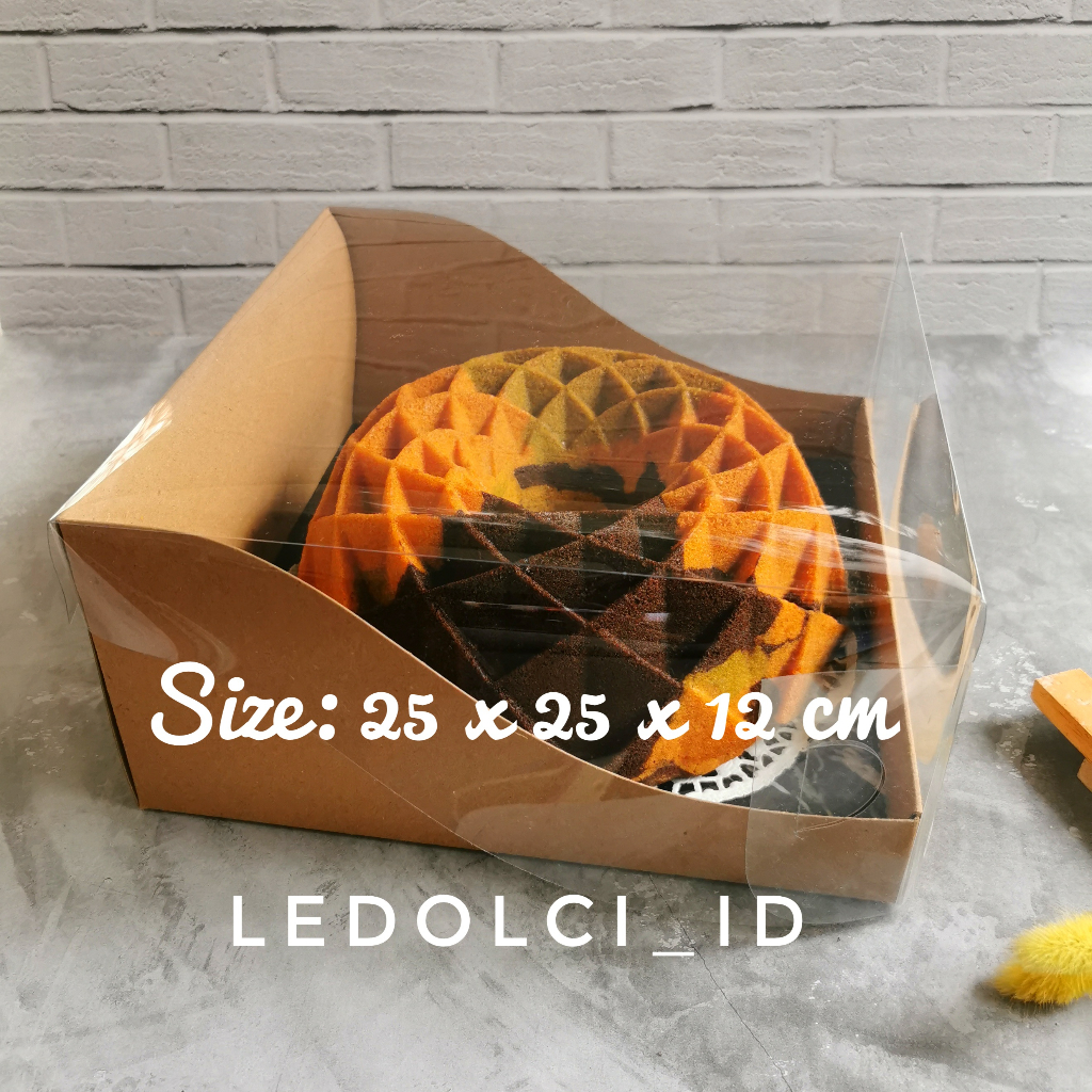 (10 Pcs) WB122525 - Tart PUDDING CAKE BOX WAVE MODEL 25x25x12 | Shopee ...