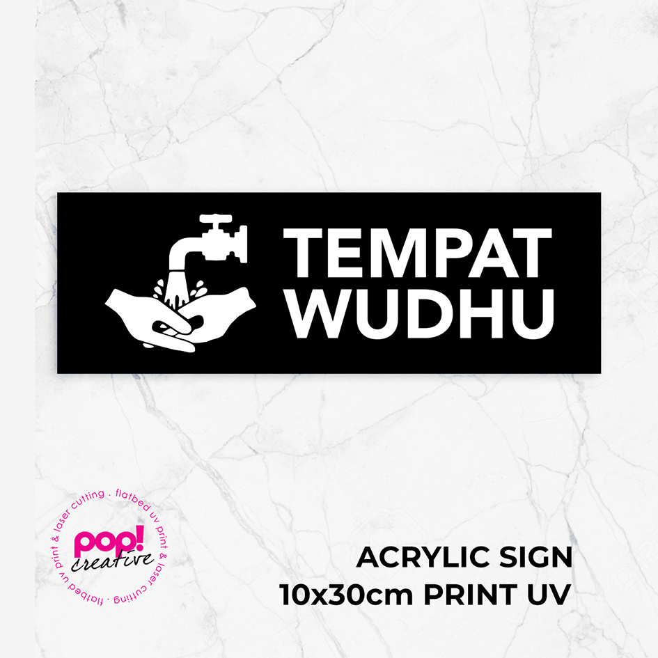 Writing Place For Wudhu Acrylic sign Mosque/Mosque | Shopee Malaysia