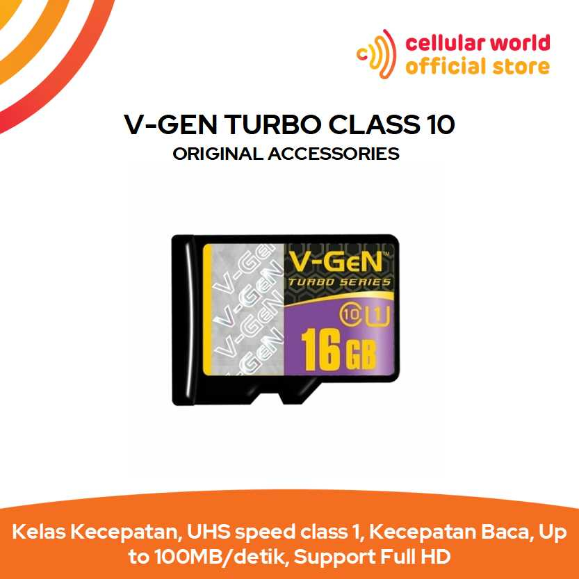 Micro SD Memory Card VGEN 128GB Class 10 Turbo 100mbps | Shopee Malaysia