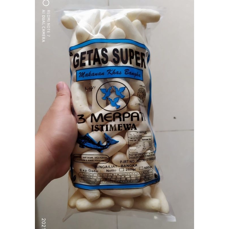 Getas 3 pigeons 250 grams, original bangka bangka, bangka cracker snack ...