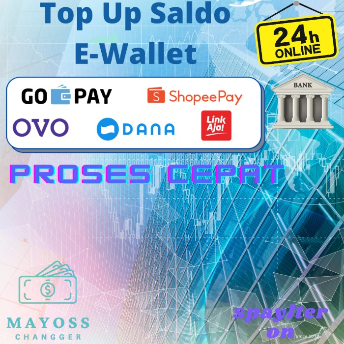 Sticker/sticker TOP Fund/LINK AJA/GOPAY/OVO/ISAKU Can Any E-Wallet ...