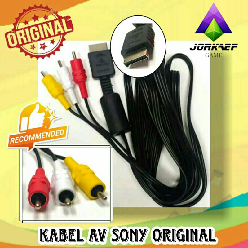 Ori PS2 AV CABLE - AV CABLE PLAYSTATION 2 ORIGINAL - PS2 AV CABLE ...