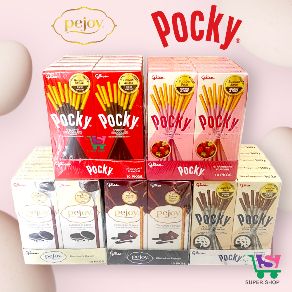 Glico Pocky / Pejoy MINI Chocolate Half size 20 Gram PACK (10 pcs ...