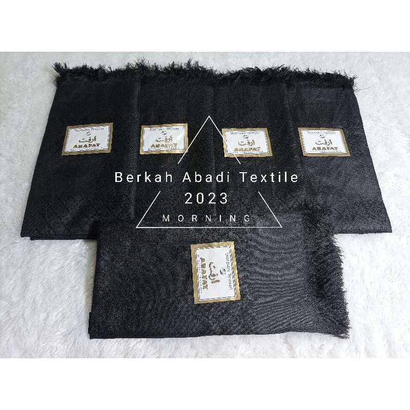 HITAM Black Arafat Woven Turban - Quality turban for Hajj and Umrah ...