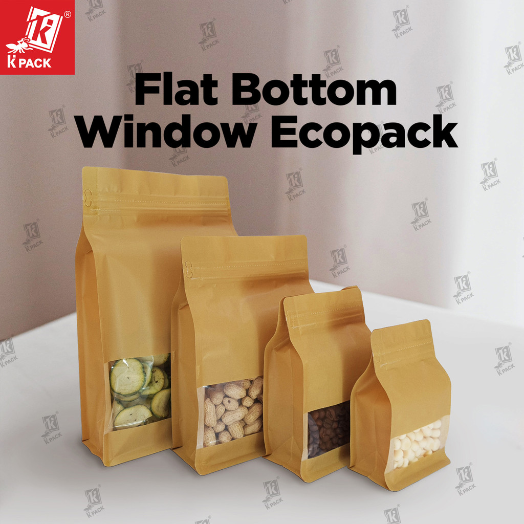 (50Pcs) Premium Litho Ecopack Packaging With Window And Zipper 250 gr ...