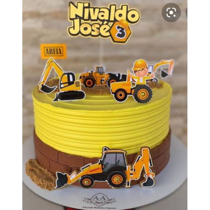 Excavator / Excavator / beko / construction cake Topper | Shopee Malaysia