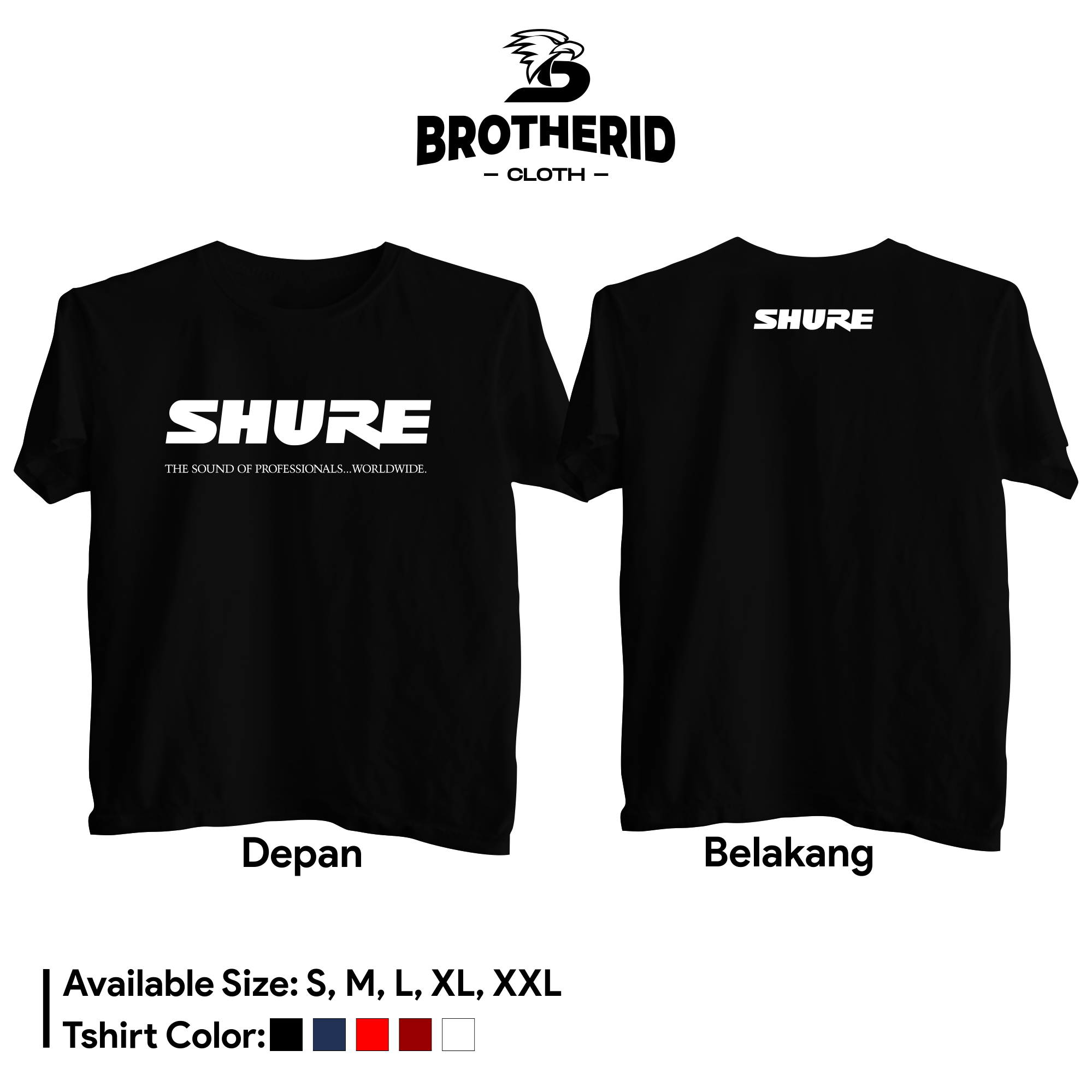 Shure Professional Audio T-Shirt Professional Sound System Operator ...