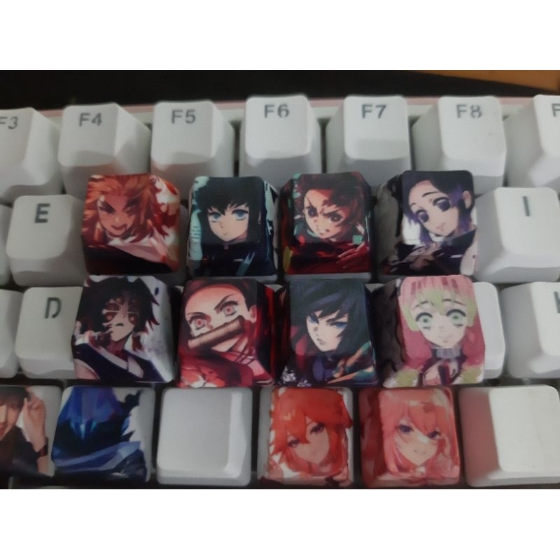 Keycaps custom Kimetsu no yaiba Demon Slayer Mechanical Keyboard ...