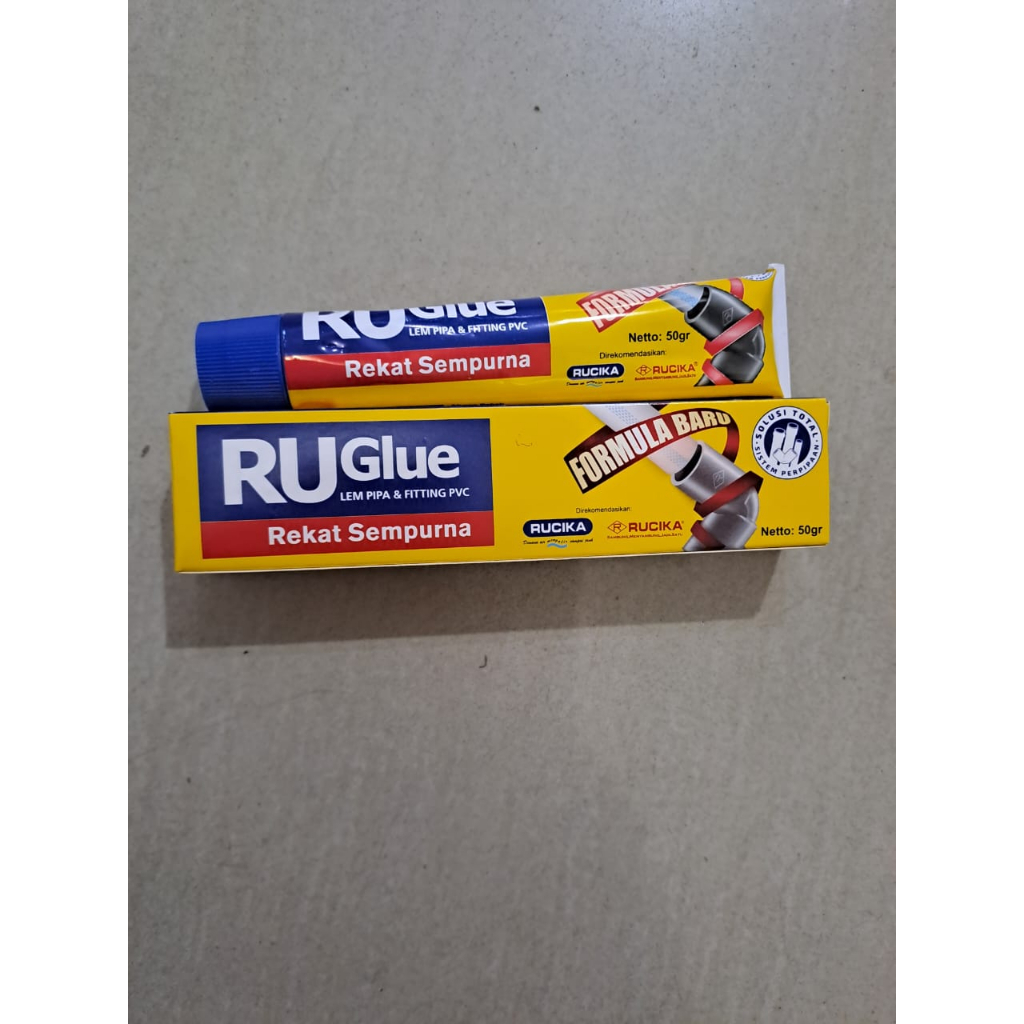 RUglue Pipe Glue 50 grams / Rucika / PVC Fitting Glue | Shopee Malaysia