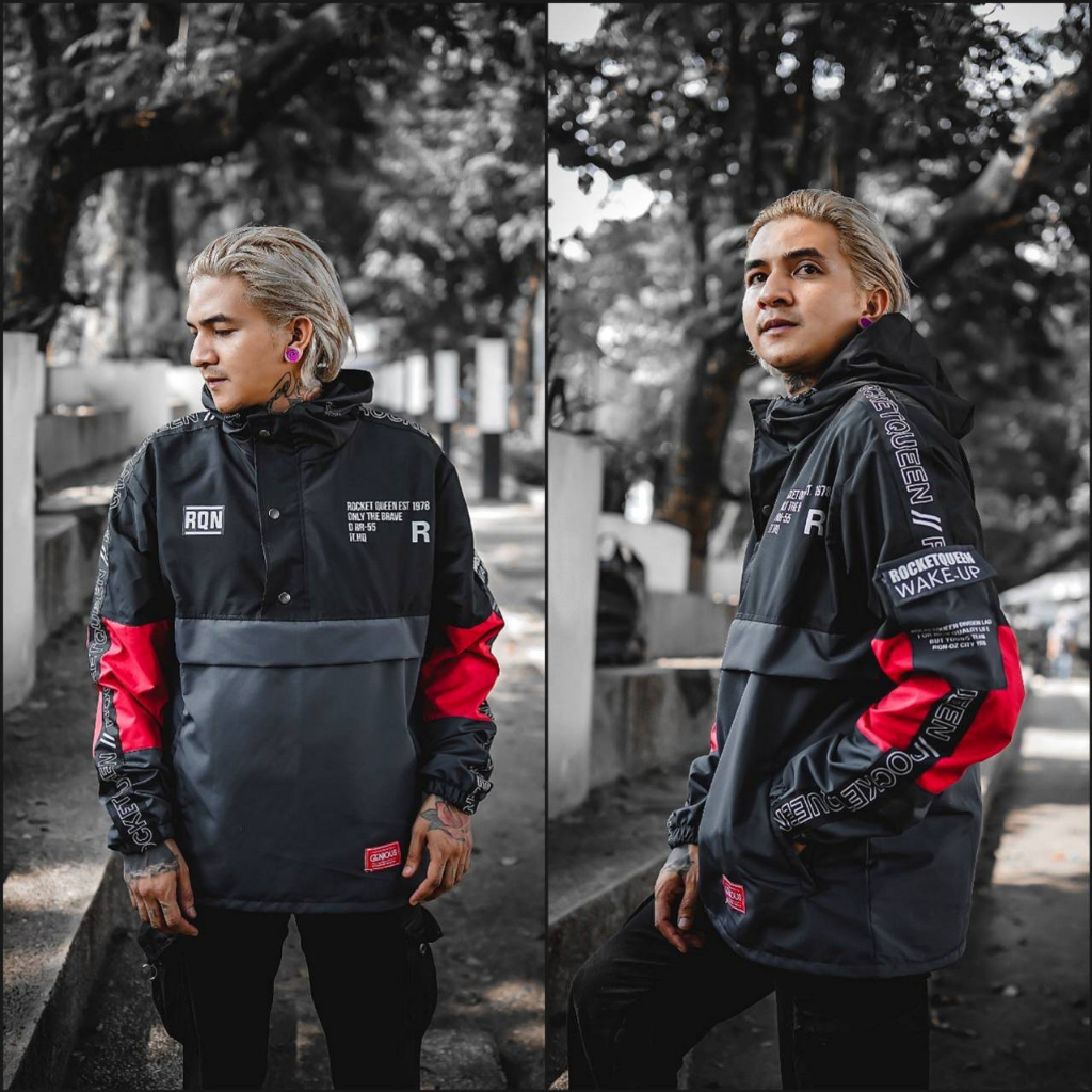 Men's Parachute Jacket - Jacket Original Waterproof | Shopee Malaysia