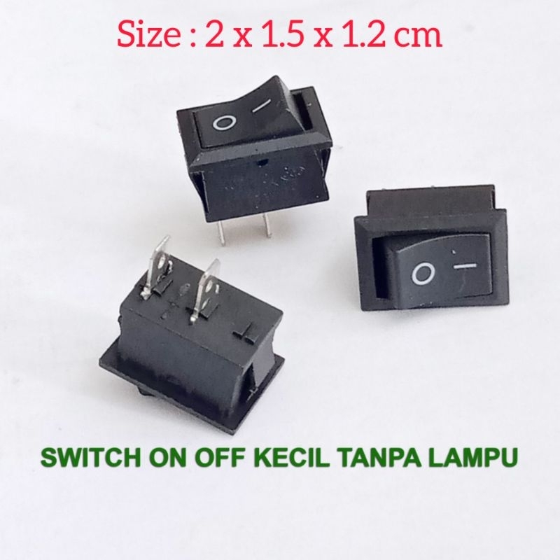 Rocker Switch SMALL On Off Faceted Switch 2 Pin 6A 250V | Shopee Malaysia