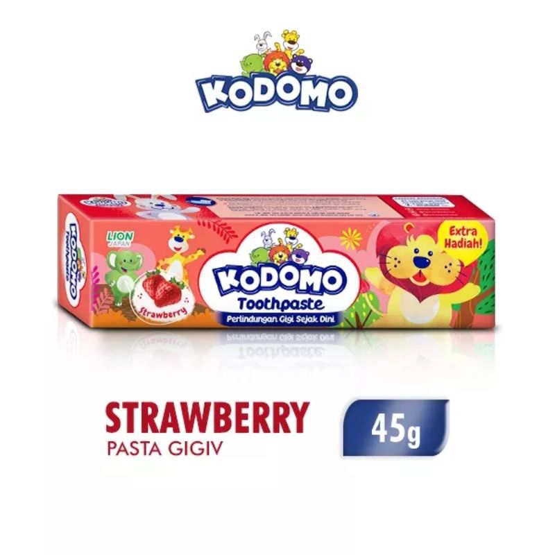 Kodomo Toothpaste Tube Strawberry/Orange 45G | Shopee Malaysia