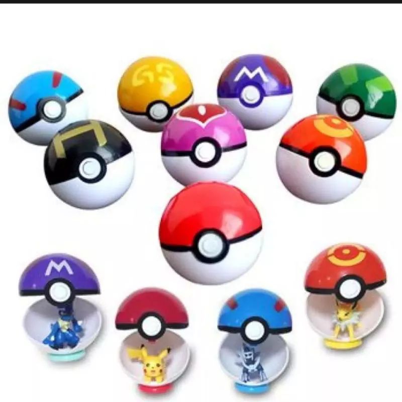 Mini Pokemon Pokeball toy Random pattern unit | Shopee Malaysia