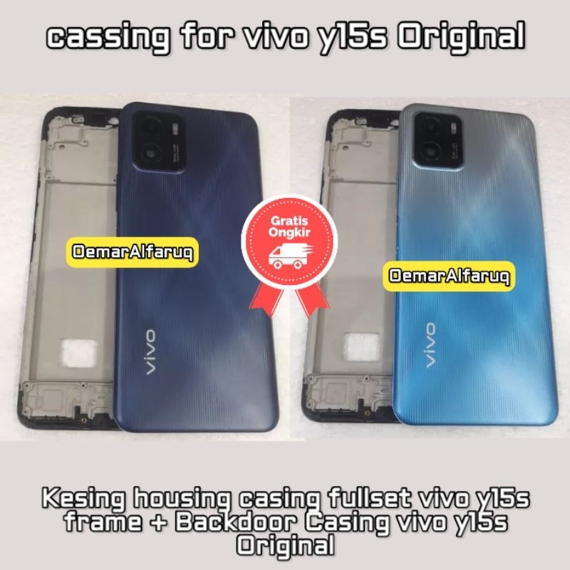 Casing housing casing full set vivo y15s frame + Backdoor Casing vivo ...