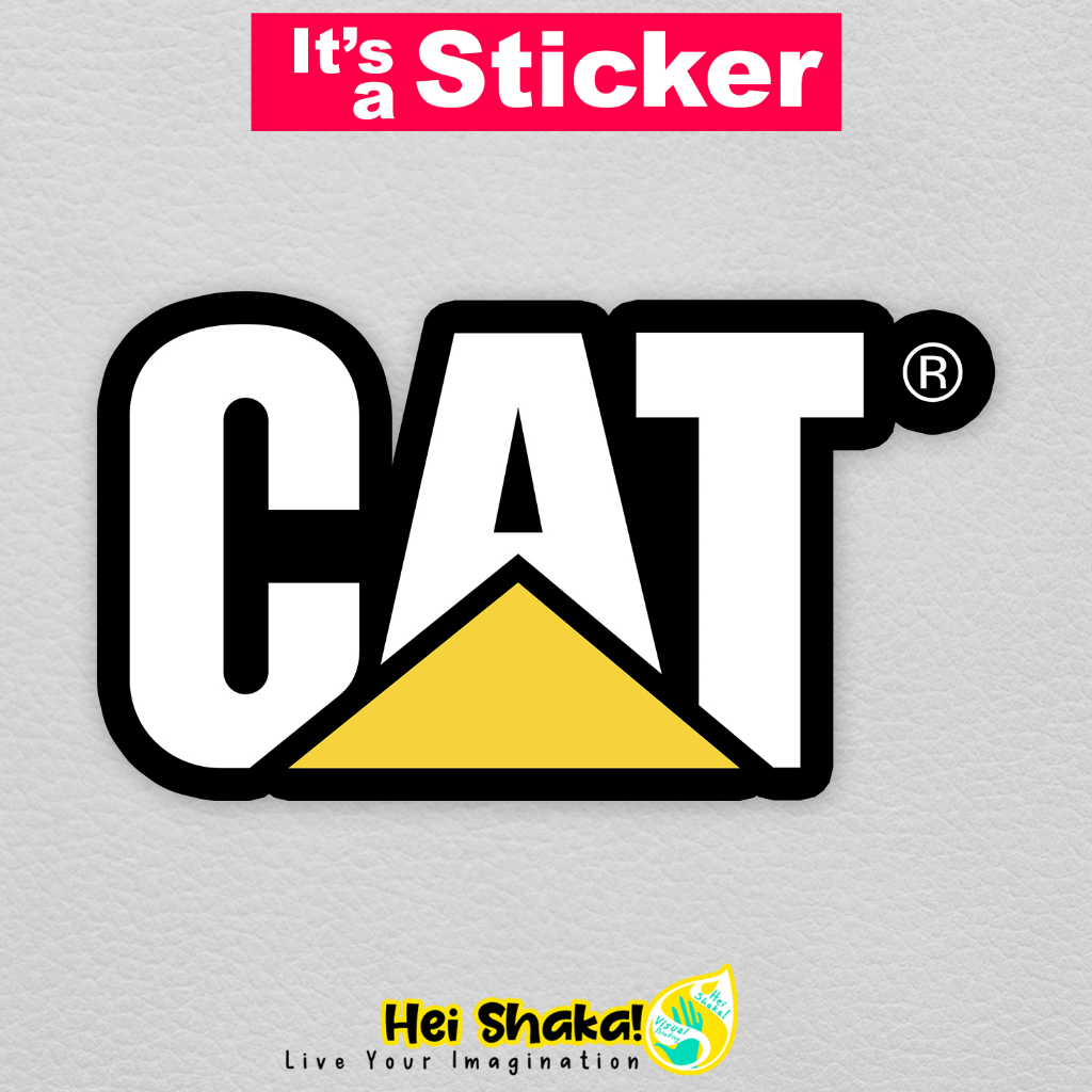 HITAM Heishaka Caterpillar Paint Sticker Black Waterproof Vinyl Sticker ...