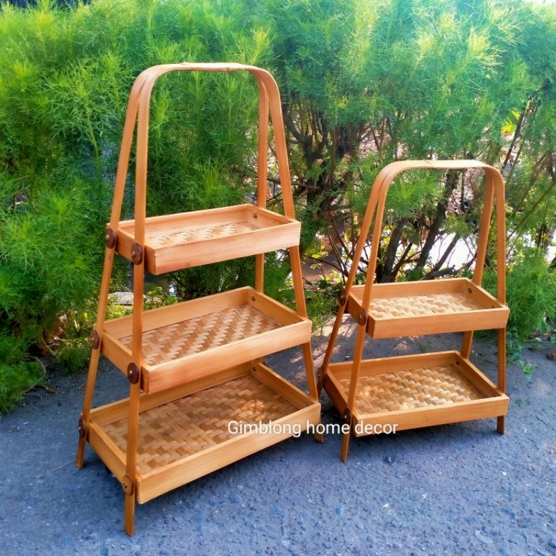 SQUARE BAMBOO ONION RACK | KITCHEN SHELF | Multi-purpose shelf | Shopee ...