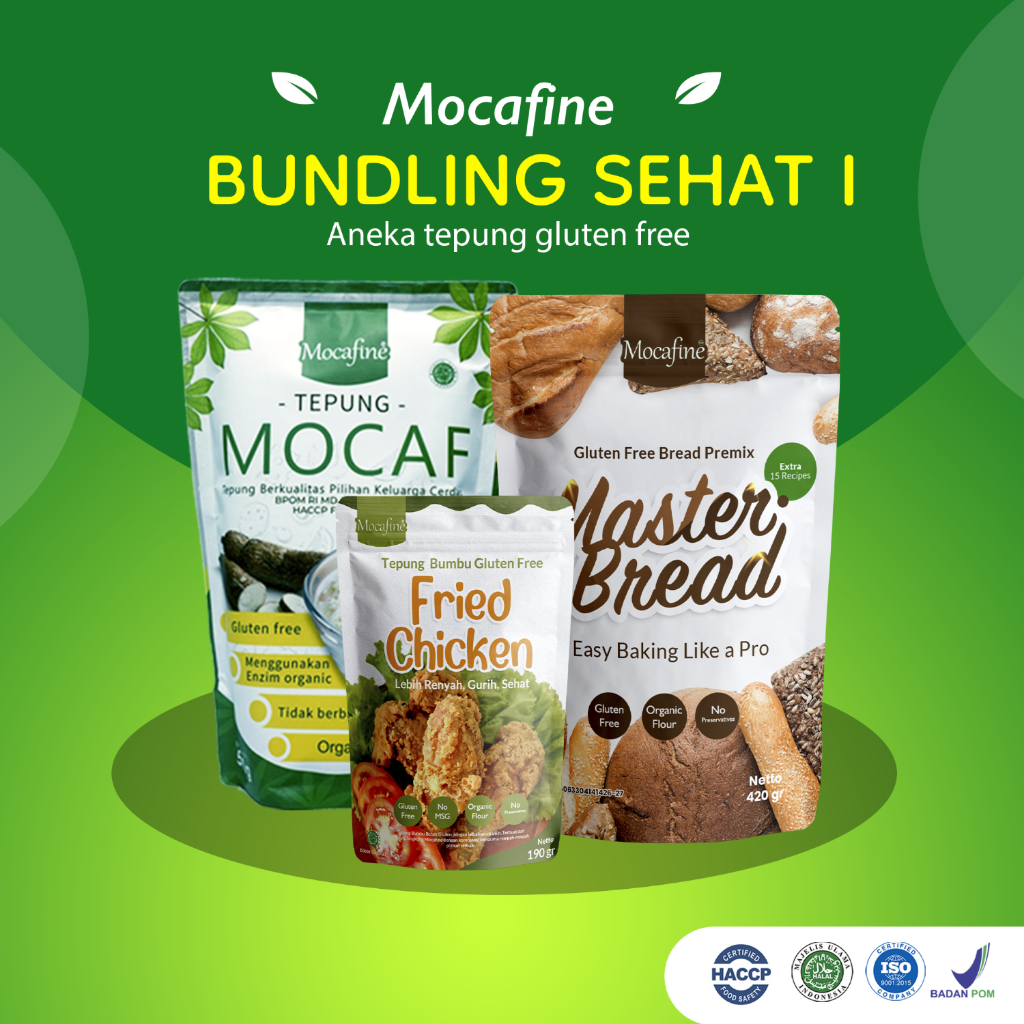 Healthy Bundling I (1Pcs Master Bread Flour+1 Mocaf Flour 500gram+1 ...