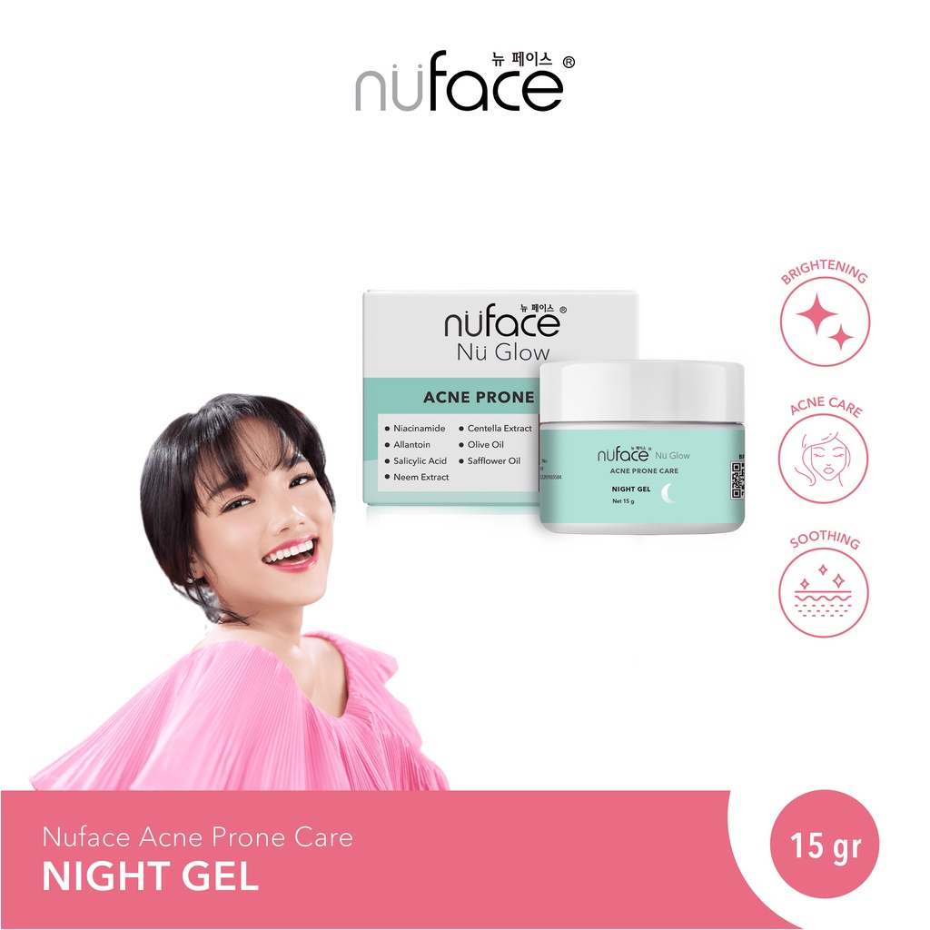 Nuface NU GLOW ACNE PRONE CARE NIGHT GEL 15 GR | Shopee Malaysia