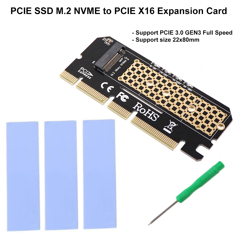 Pcie NVME M.2 SSD to PCIE X16 Expansion Card | Shopee Malaysia