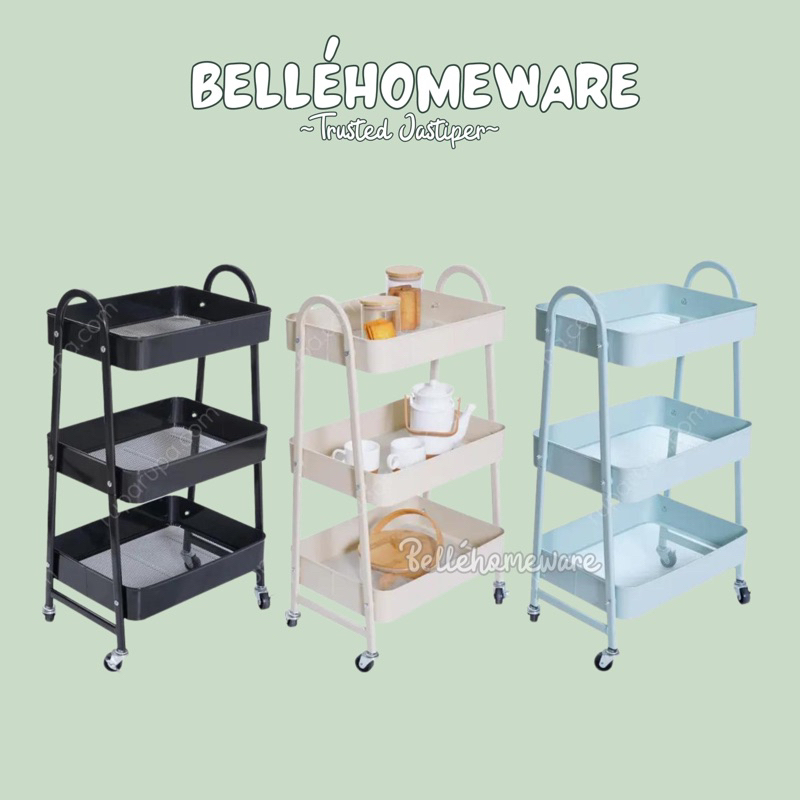 Informa KITCHEN TROLLEY 3 STORIES INFORMA JAR TROLLEY | Shopee Malaysia