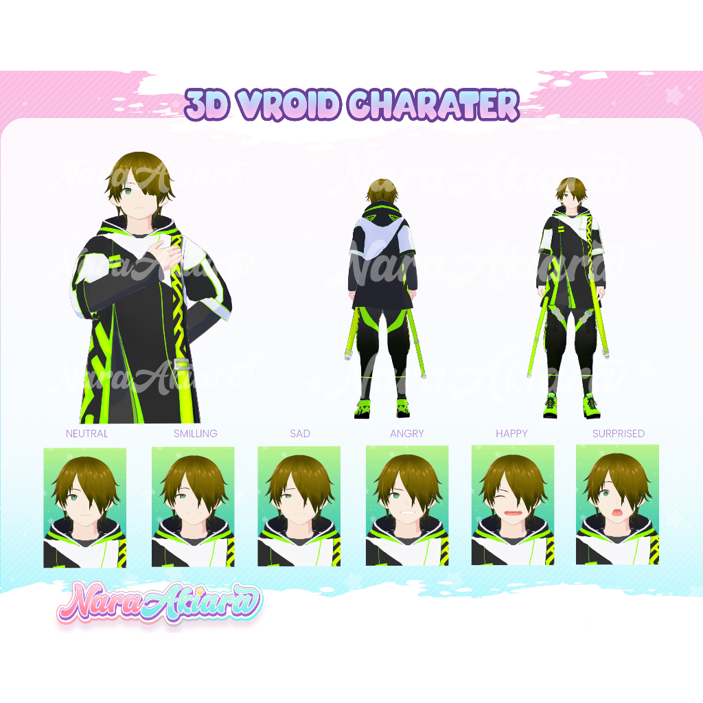 3D Vroid Characters Ready to Use Easy Solutions for VTubers, Products ...