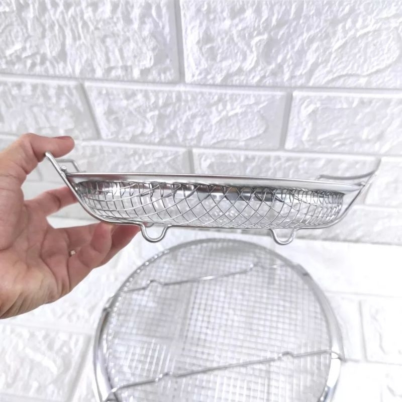Premium Stainless Boiled Fried Steamed Oil Drain Plate | Shopee Malaysia