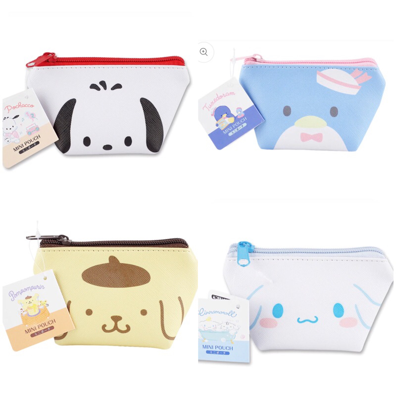 Mini pouch sanrio cinnamoroll pompompurin kuromi pochacco tuxedosam bas badtz maru original ...