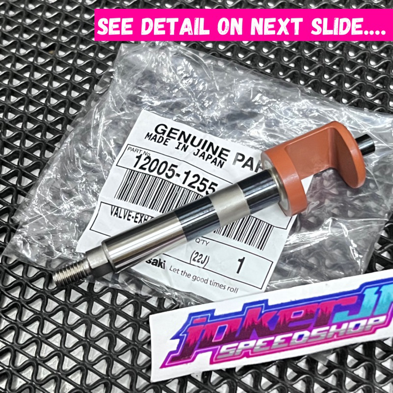 VALVE EXHAUST SUPER KIPS NINJA R SS RR ROD SUPERKIPS AS SUPER KIPS ...