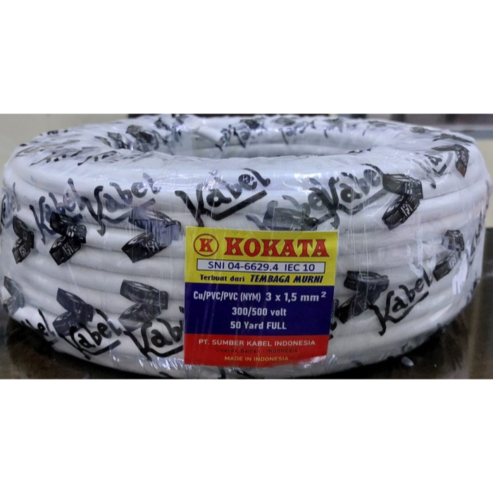 Nym Kokata cable 3 x 1.5mm 50 yards 45 meters Electrical installation ...