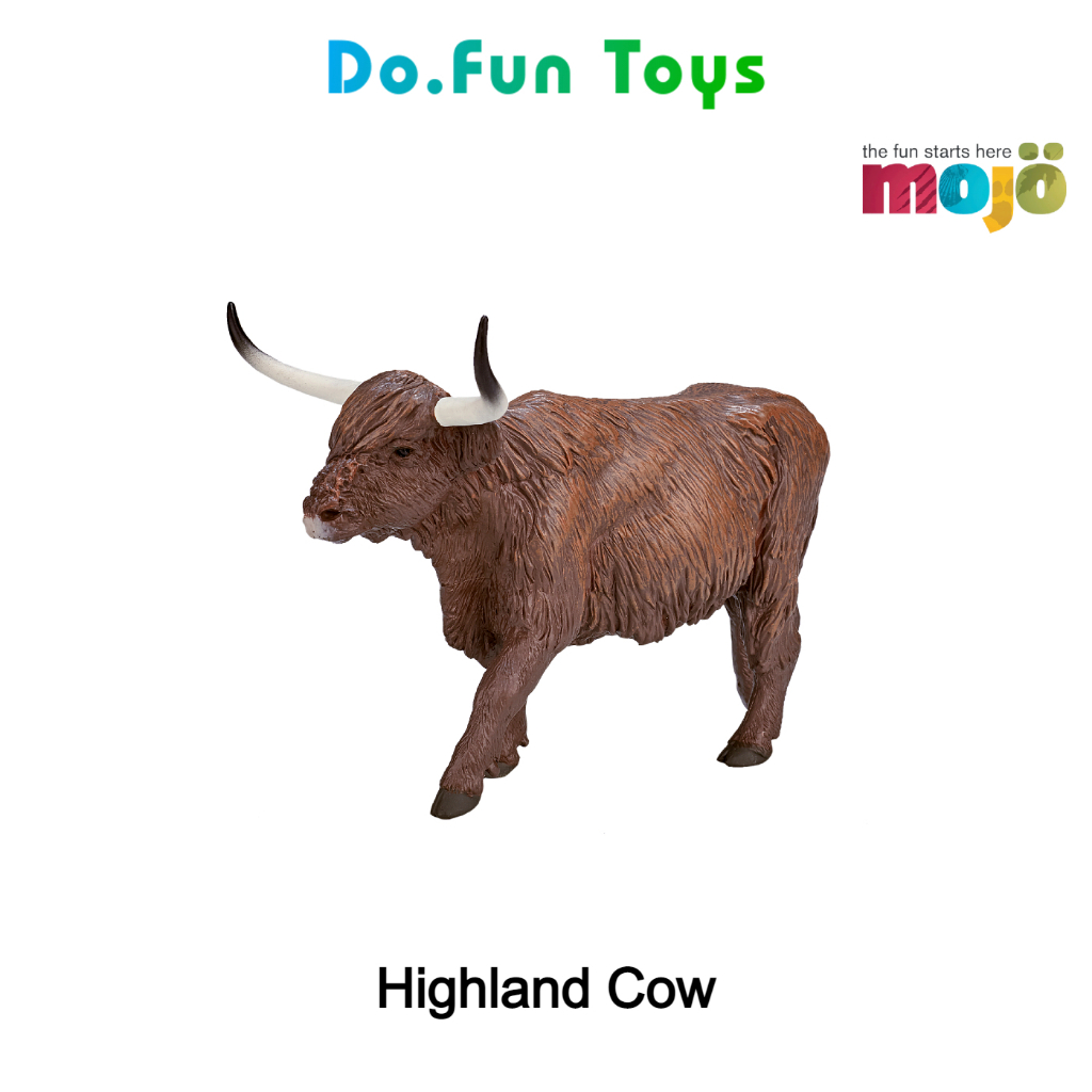 Mojo Animal Figurine | Highland COW/Miniature Toy Of HIGHLAND COW ...