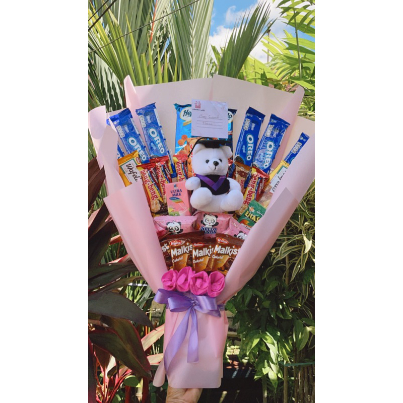 Big SNACK BOUQUET BUCKET | Shopee Malaysia
