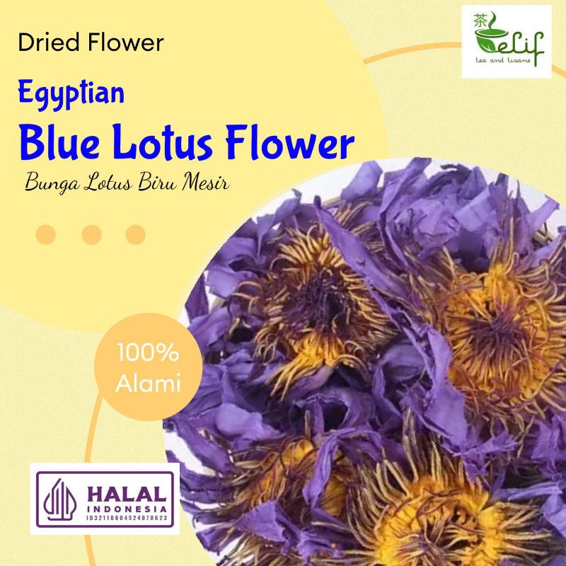 Elif Tea Small Size Blue Lotus Flower Tea/Egyptian Blue Lotus Flower Tea | Shopee Malaysia